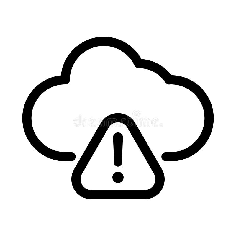 Weather alert icon stock vector. Illustration of icon - 252637741