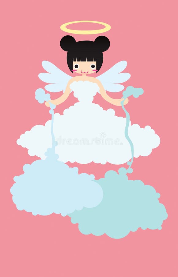 Weather Angel Cloudy stock illustration. Illustration of fairy - 28373276