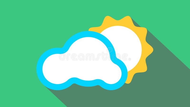 Weather Animation. Cloud, Sun Icon PNG Format with ALPHA Transparency ...