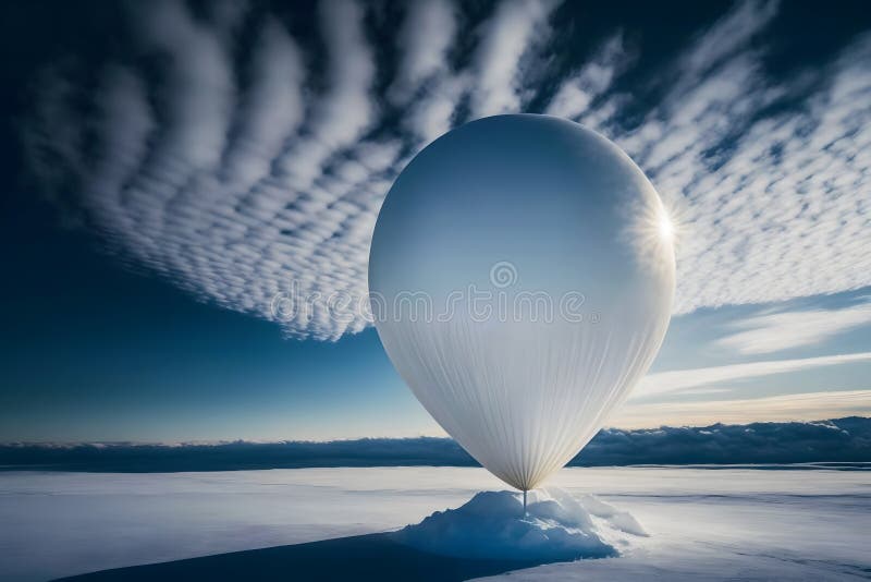 Weather Balloon. Neural Network AI Generated Stock Illustration ...