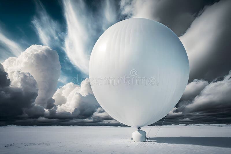 Weather Balloon. Neural Network AI Generated Stock Illustration ...