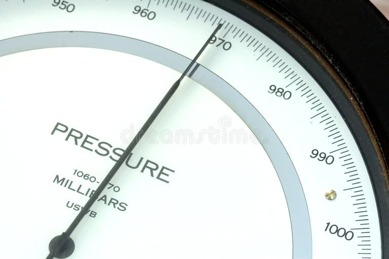 Weather Barometer stock image. Image of needle, pressure - 17235911