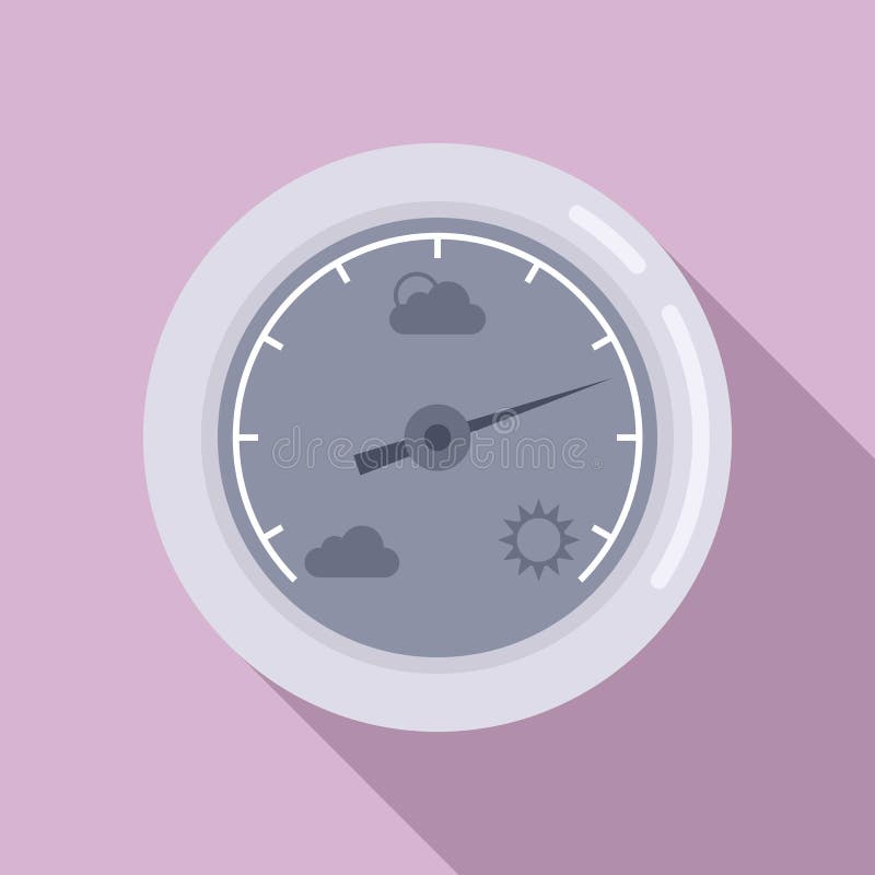 Weather Barometer Icon, Flat Style Stock Vector - Illustration of fair ... Weather Barometer Icon, Flat Style Stock Vector - Illustration of fair ...