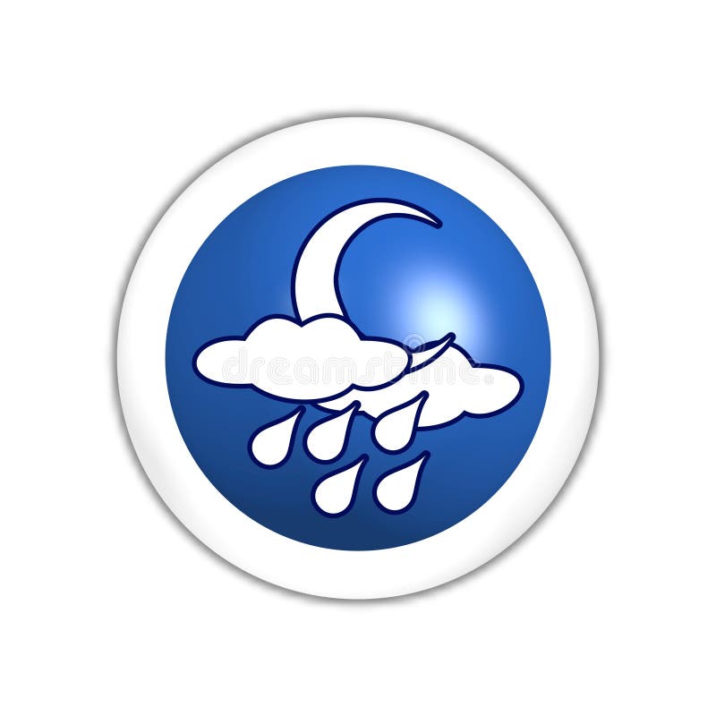 Weather button stock illustration. Illustration of clouds - 4385818