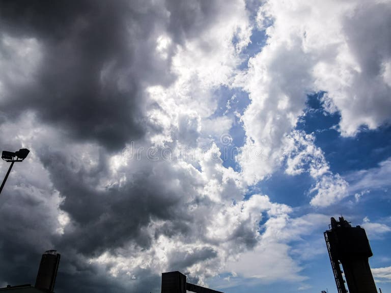 Weather Changes during the Day Stock Image - Image of sunlight, thunder ...