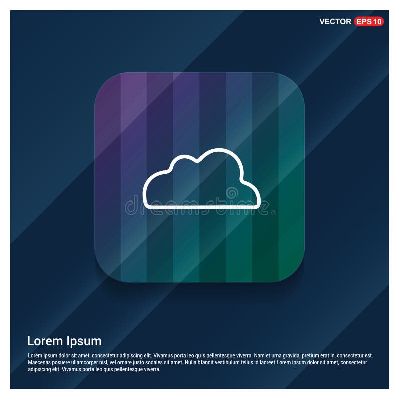 Weather clouds icon stock vector. Illustration of weather - 122483295