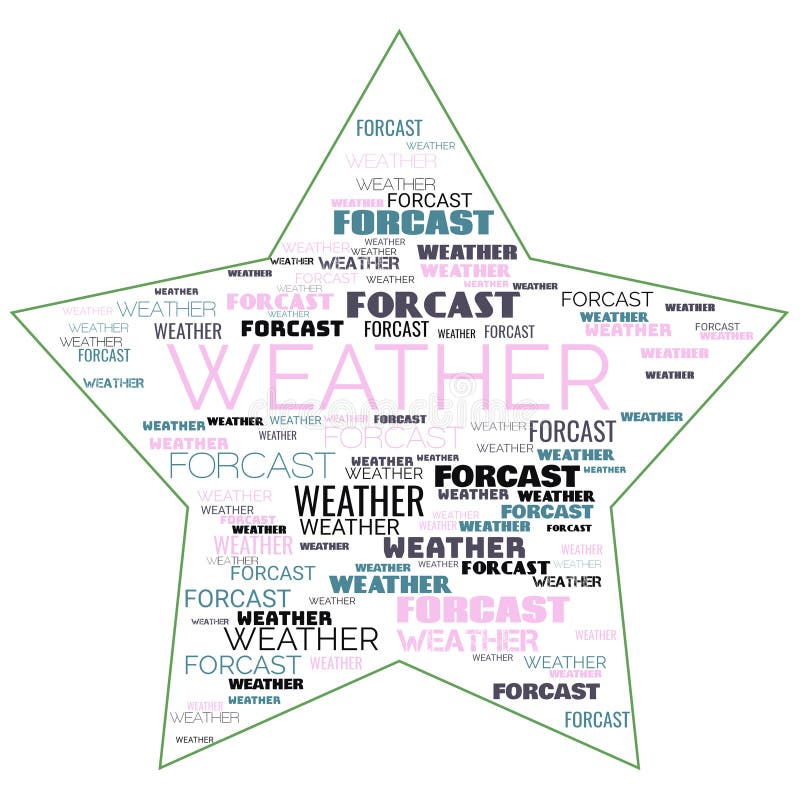 Weather Clouds Sky Forecast Text Abstract Stock Illustration ...