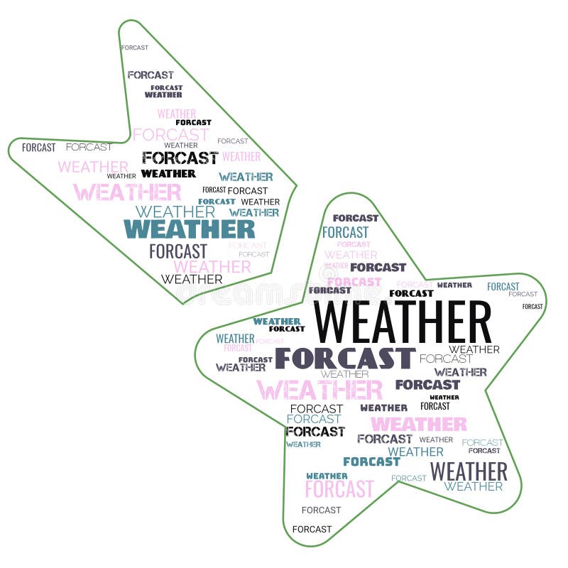 Weather Clouds Sky Forecast Text Abstract Stock Illustration ...