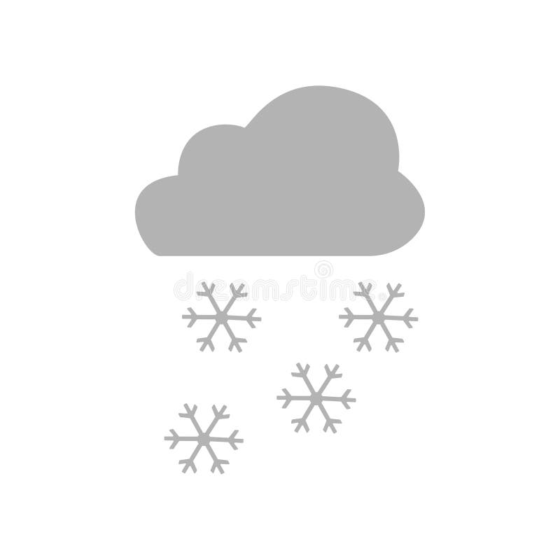 Weather Conditions, Snow, Vector Illustration Stock Vector ...