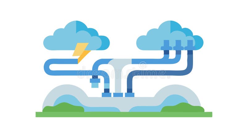 Weather Dependent Smart Grid Icon Vector, Vector Design Generative AI ...
