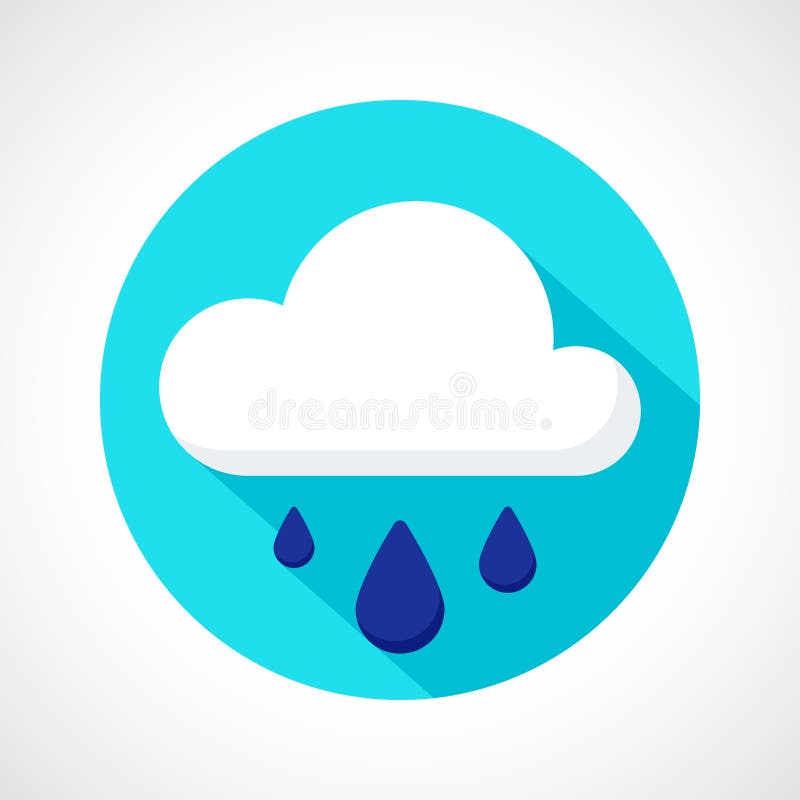 Weather downpour rain icon stock vector. Illustration of season - 140056971