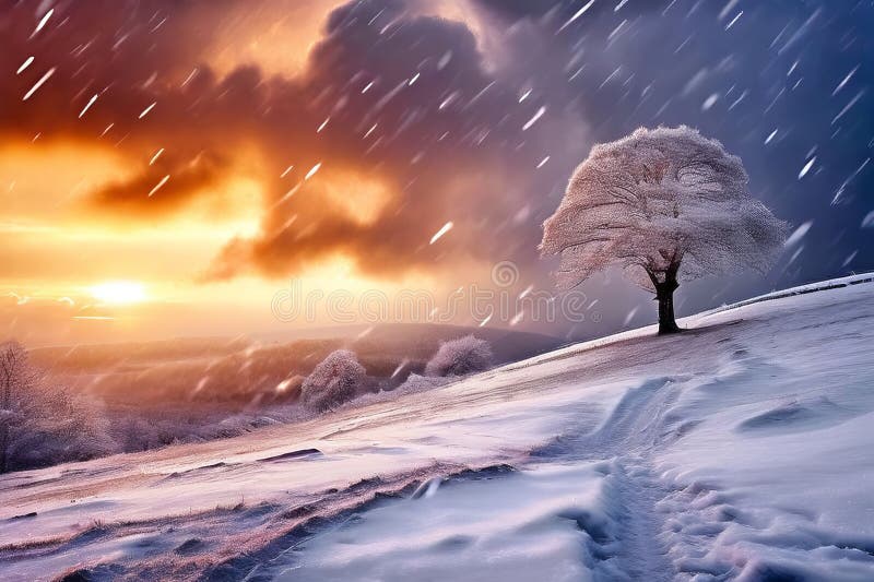Weather Eg Drizzling Rain Heavy Snowfall Light Rain Stock Photo - Image ...