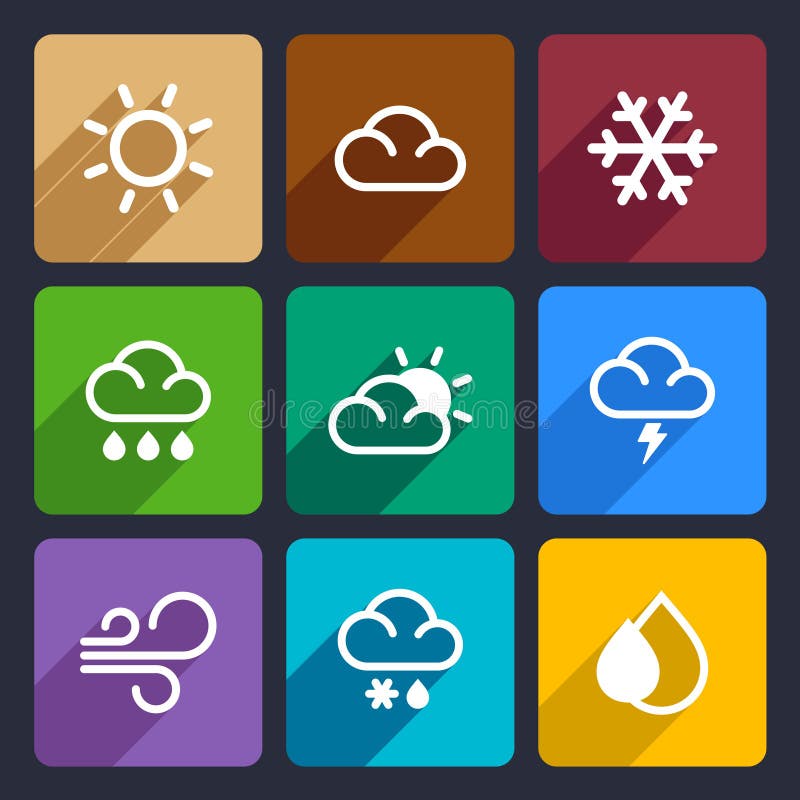 Weather sign icons stock vector. Illustration of board - 3289829