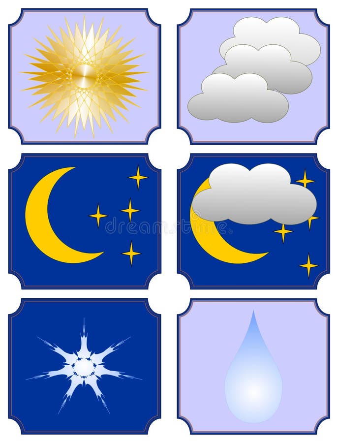 Weather forecast stock illustration. Illustration of night - 8911318