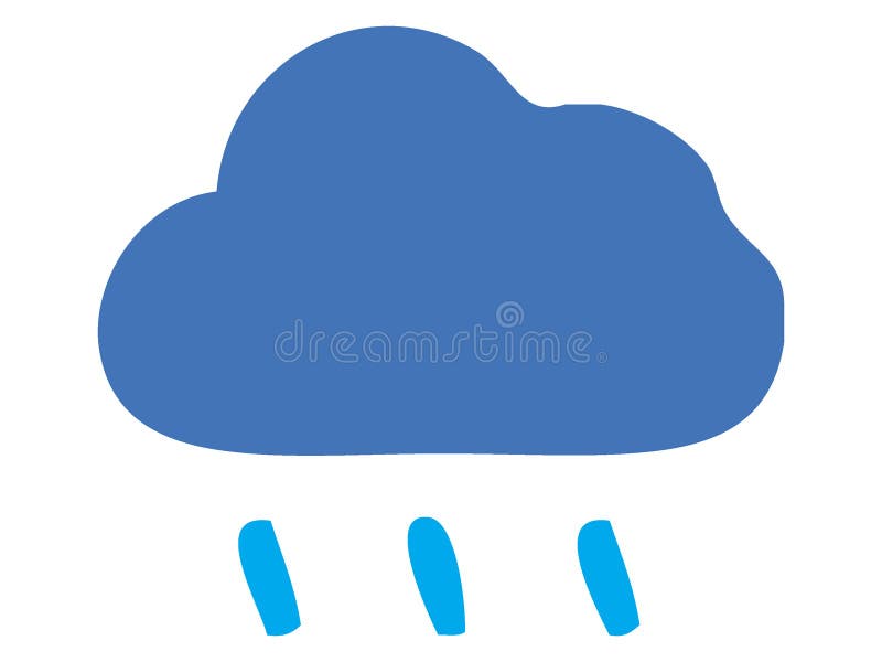 Weather Forecast App Icon for Rain Stock Vector - Illustration of snow ...