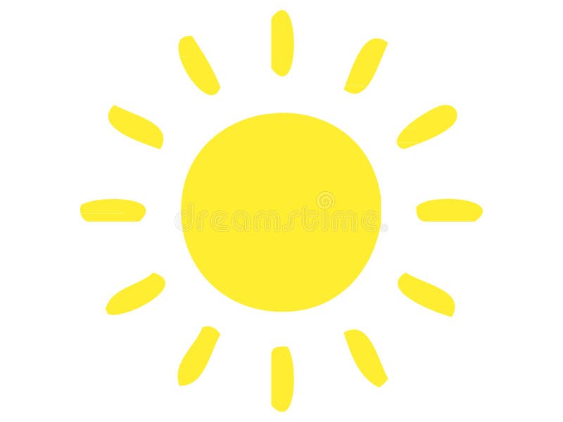 Weather Forecast App Icon for Sunny Stock Vector - Illustration of ...
