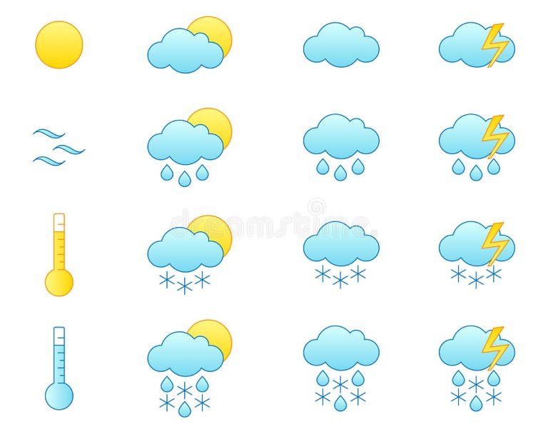 Weather Forecast Logos Stock Illustrations – 107 Weather Forecast Logos ...