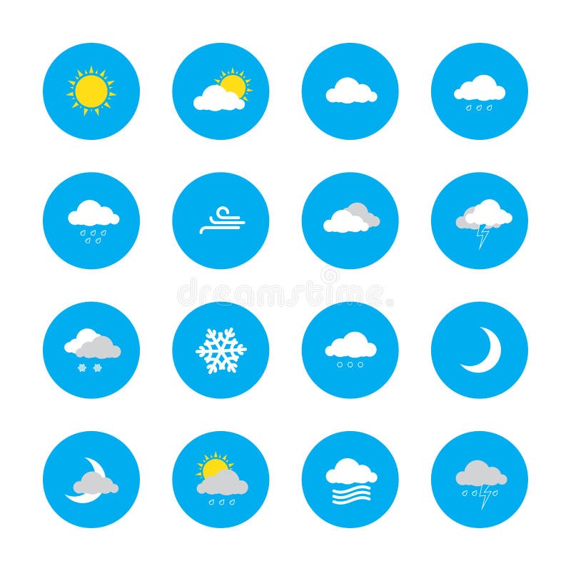 Weather forecast stock illustration. Illustration of cloudy - 50207285
