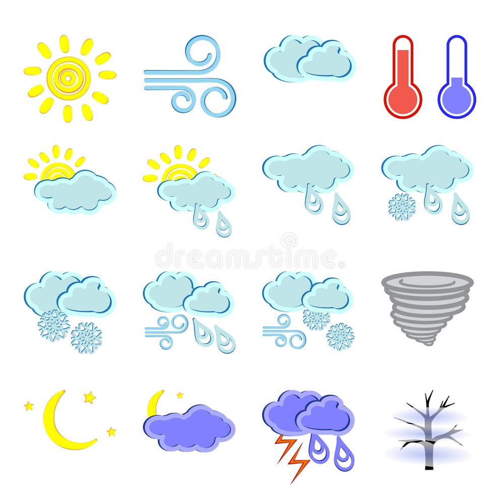 Weather Forecast Logos Stock Illustrations – 151 Weather Forecast Logos ...