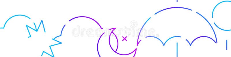 Weather border with clouds stock vector. Illustration of cloud - 42751346