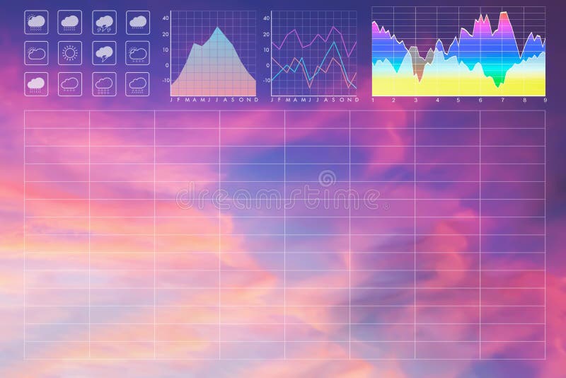 Weather Forecast Presentation Report Background. Stock Photo - Image of ...
