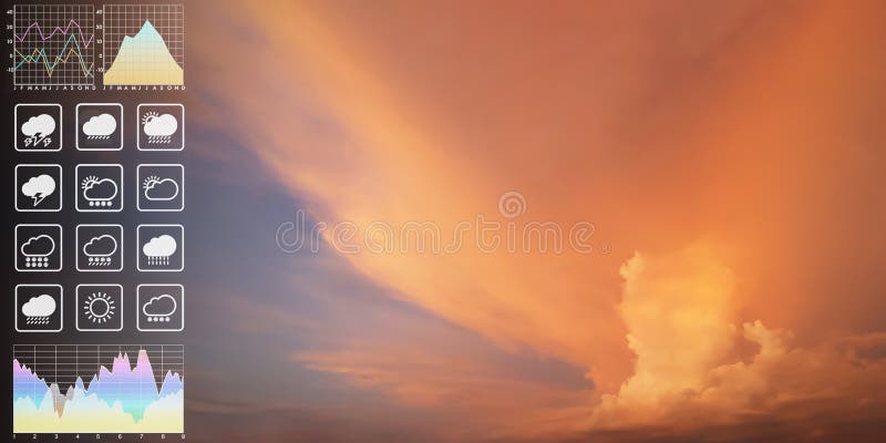 Weather Forecast Presentation Report Background. Stock Photo - Image of ...