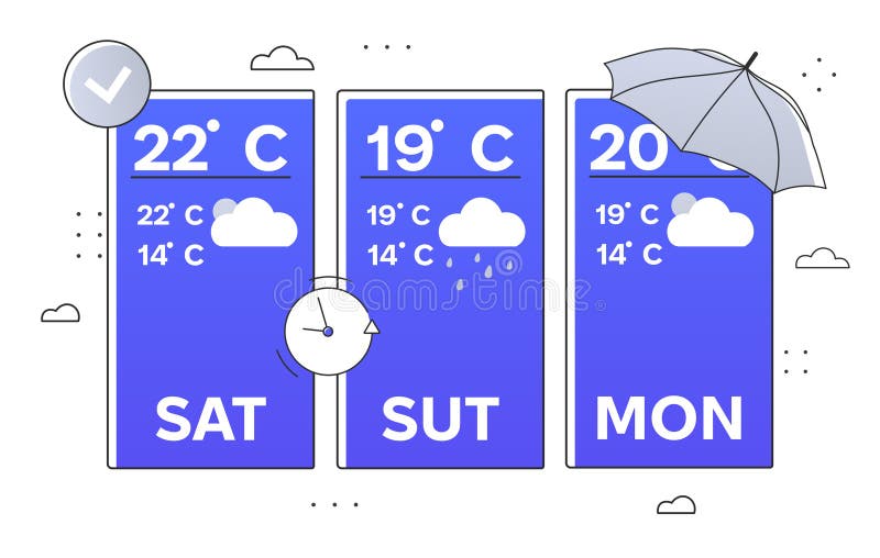 Weather Forecast Infographics Design Stock Illustrations – 753 Weather ...