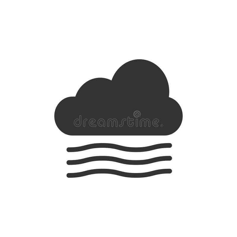 Weather Icon, Fog Icon. Vector Illustration, Flat Design Stock ...