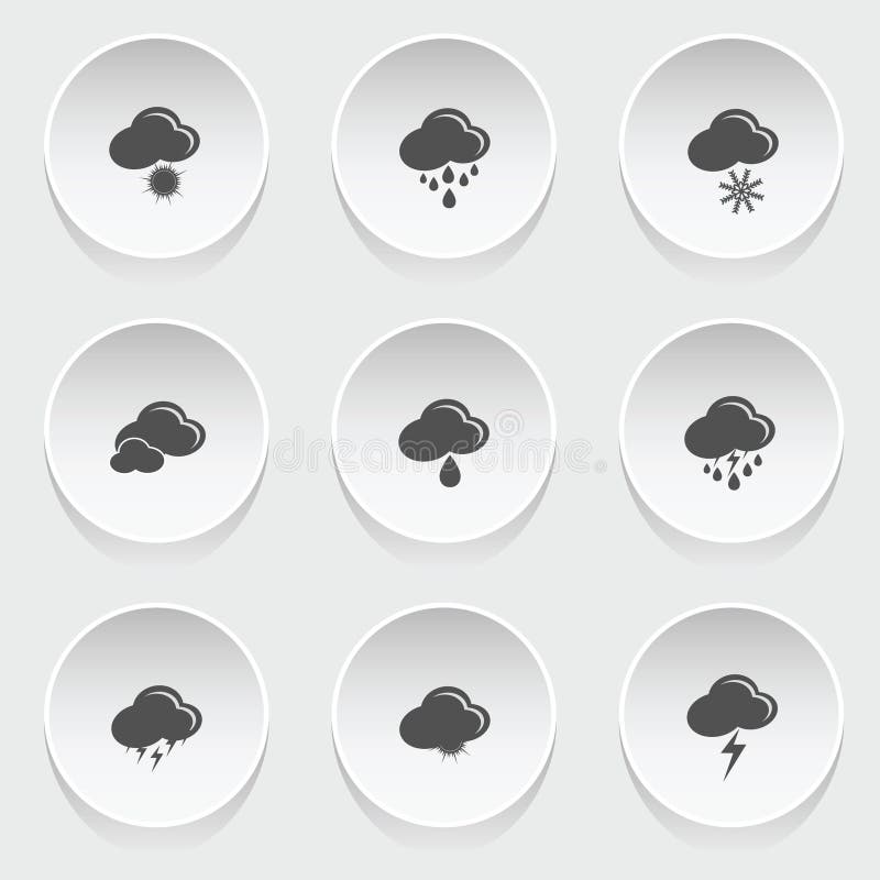 Weather icon grey vector stock vector. Illustration of design - 60863674