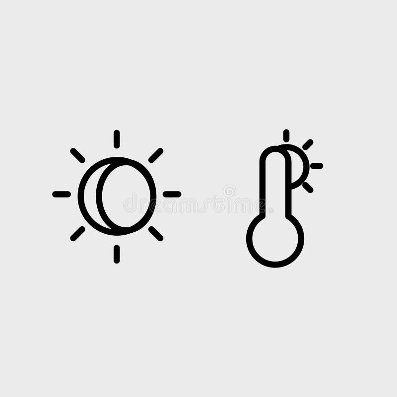 Weather Icon and Weather Prediction Vector Symbol Set Stock ...