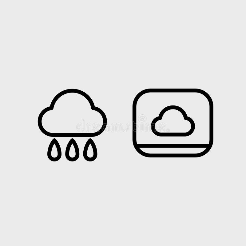 Weather Icon and Weather Prediction Vector Symbol Set Stock ...