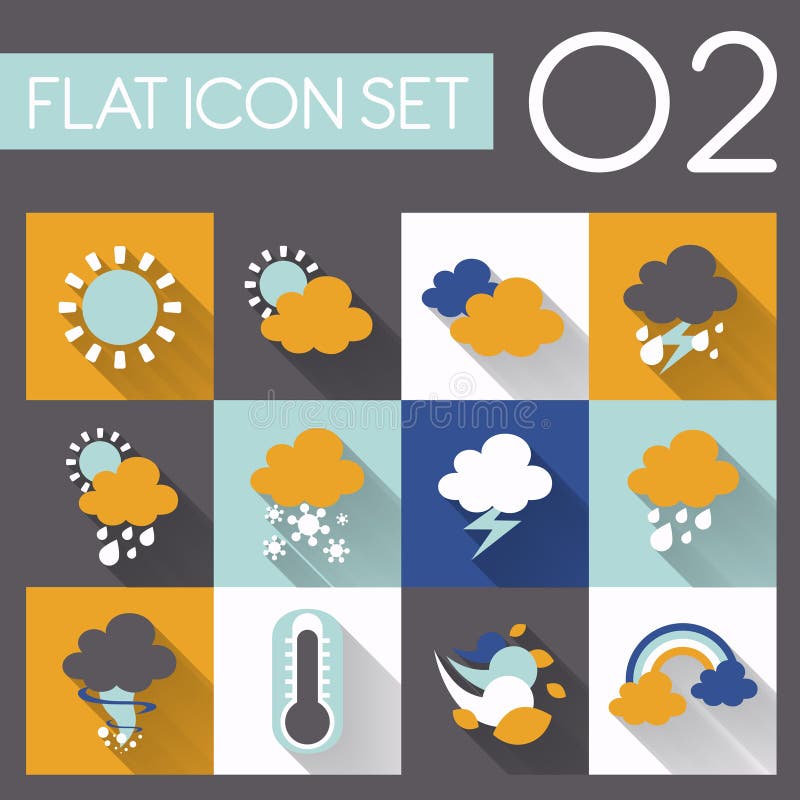 Weather icon set stock vector. Illustration of button - 45125956