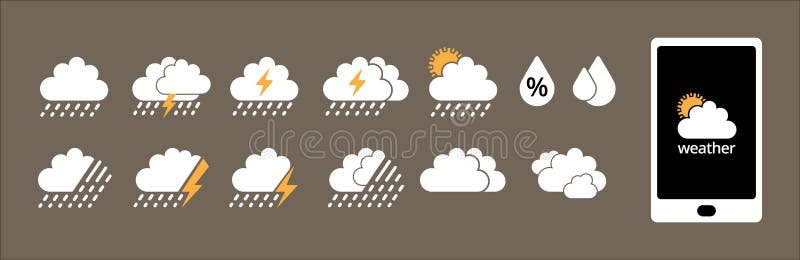 Temperature Humidity Symbol Set Stock Illustrations – 2,546 Temperature ...