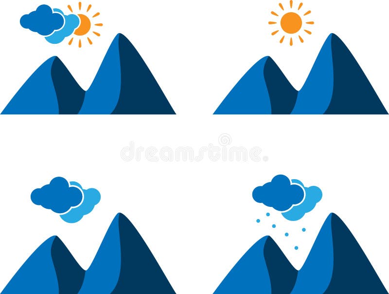 Weather icon stock illustration. Illustration of landscape - 62623134