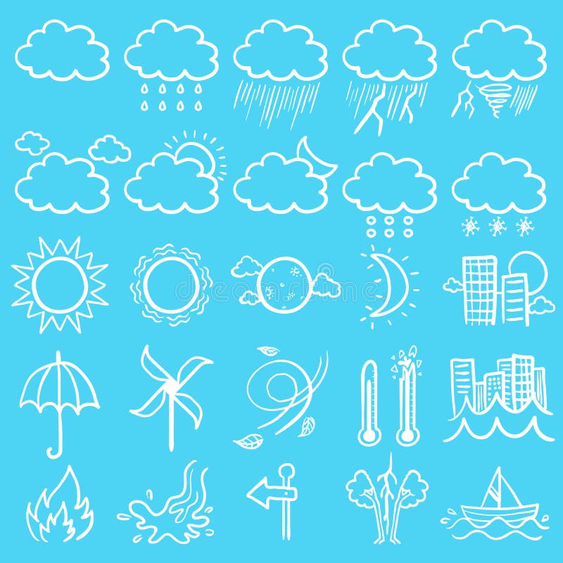 Weather icon stock vector. Illustration of cheerful, season - 77323264