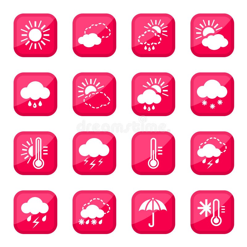 Weather icons stock vector. Illustration of blizzard - 26657566