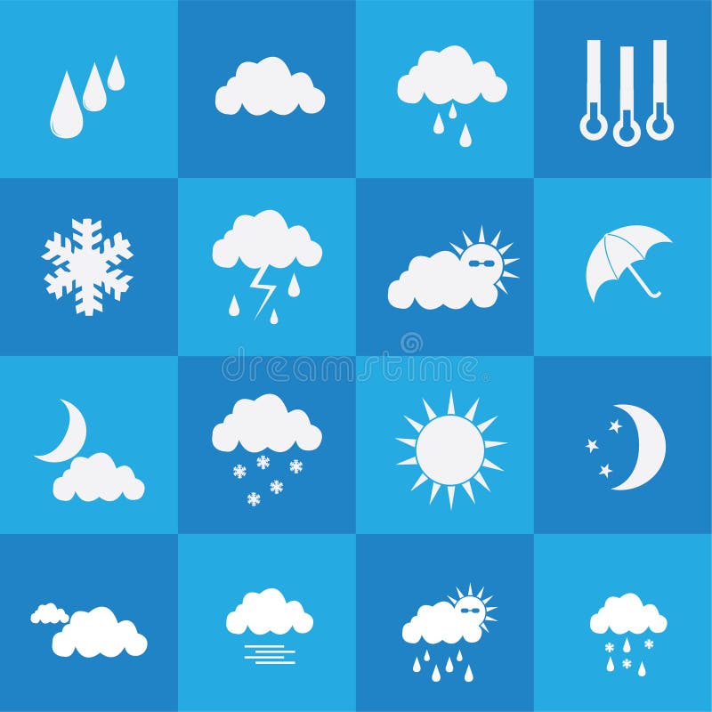 Weather icons stock illustration. Illustration of drop - 93707333