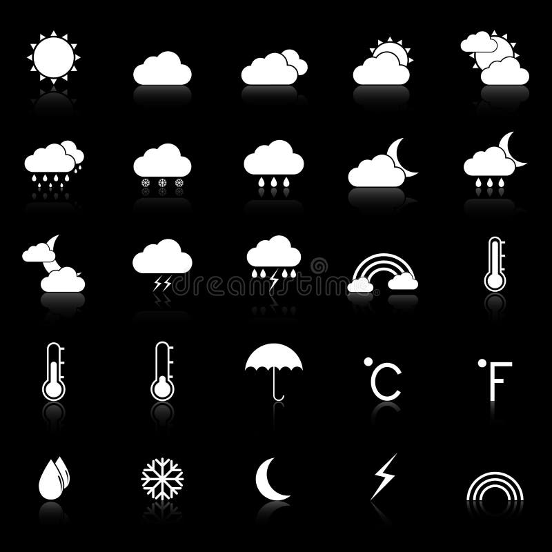 Set of Weather Hand Drawing Icons Stock Vector - Illustration of hand ...