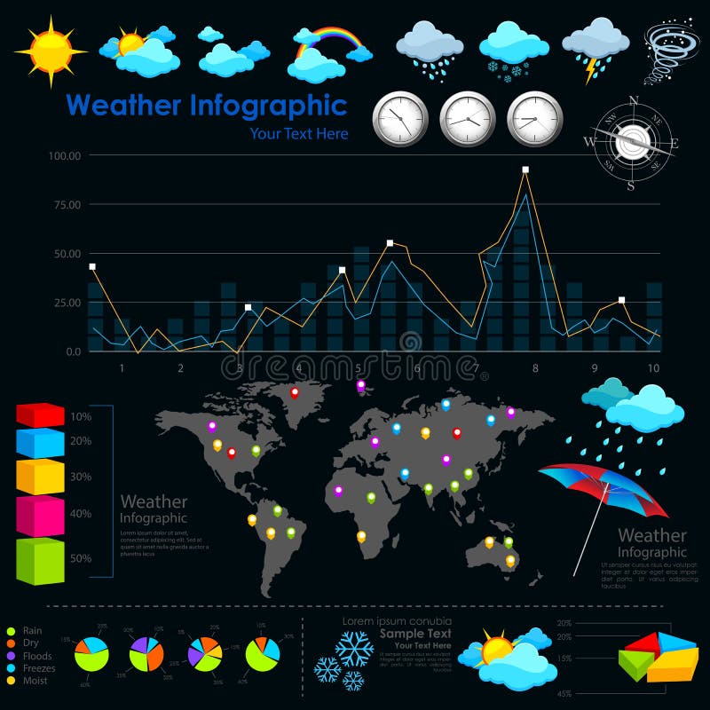 Business Concept Timeline. Infograph Template, Realistic Paper 5 Stock ...
