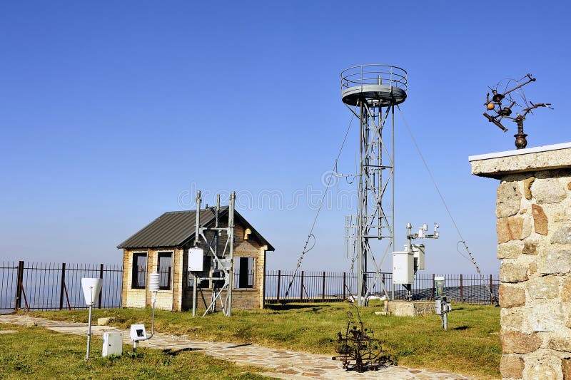 Weather Installation of Equipment Stock Photo - Image of anemometer ...