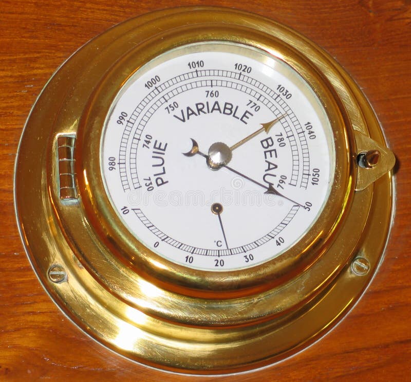 Weather instrument stock image. Image of golden, variable - 35955