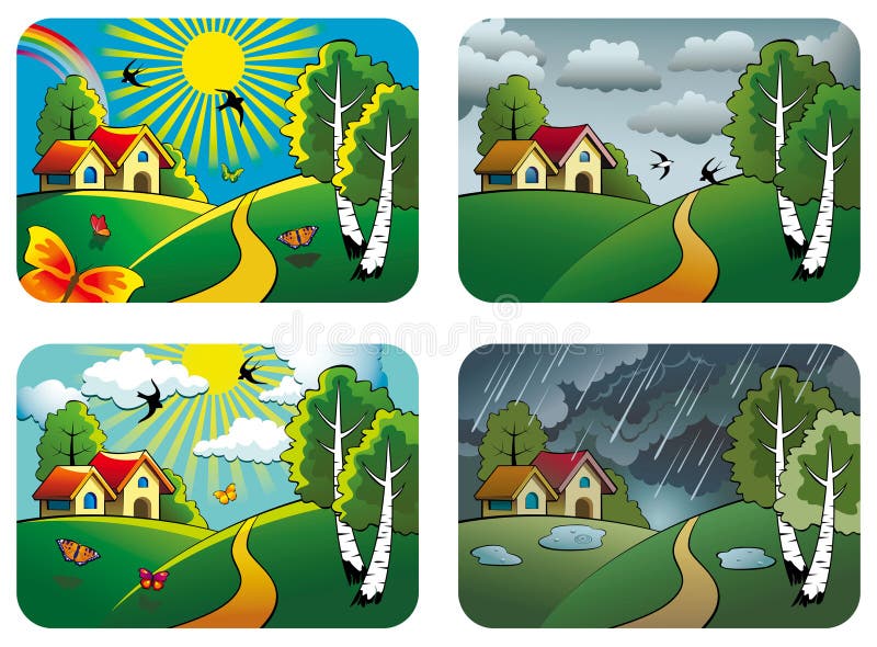 Sunny Weather Cartoon Stock Illustrations – 24,085 Sunny Weather ...
