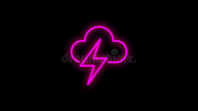 Weather Line Neon Icon for Modern Concepts, Web and Apps on White ...