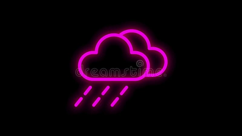 Weather Line Neon Icon for Modern Concepts, Web and Apps on White ...