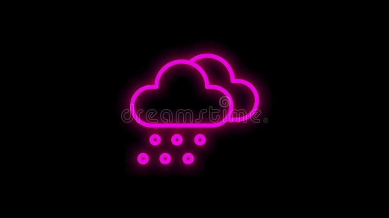 Weather Line Neon Icon for Modern Concepts, Web and Apps on White ...