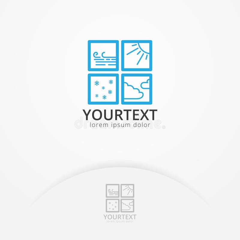 Weather logo design stock vector. Illustration of nature - 145037850