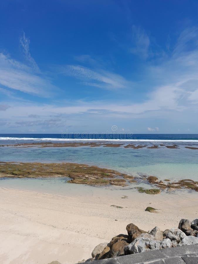 The Weather Looks Very Nice To Play on the Beach. Stock Image - Image ...