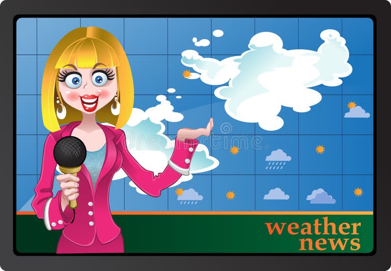 News Weather Girl Stock Illustrations – 140 News Weather Girl Stock ...