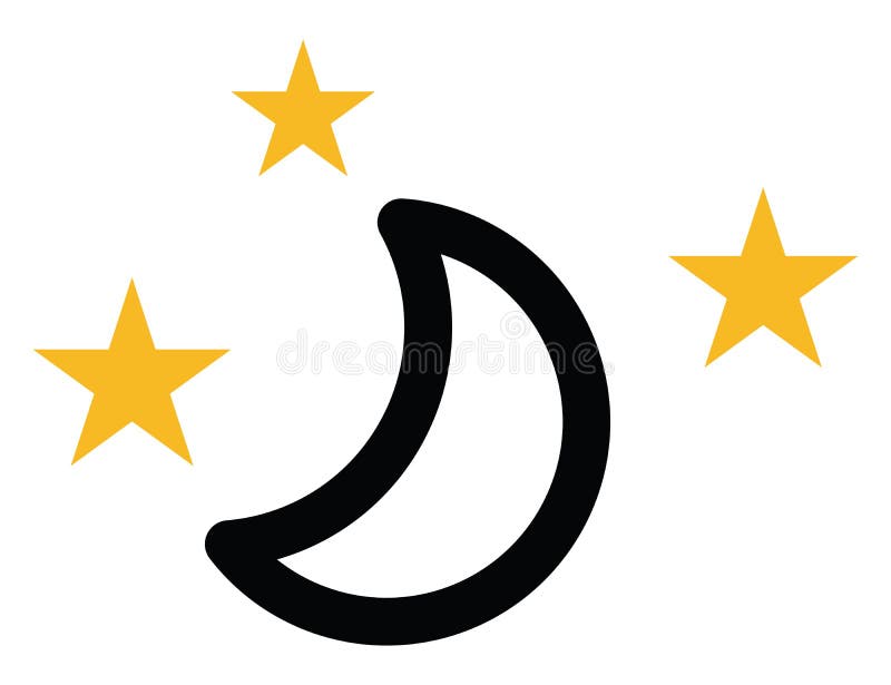 Weather night, icon stock vector. Illustration of storm - 258930174