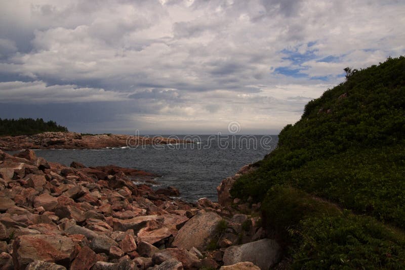 The Weather Over the North Atlantic Coast Stock Image - Image of ...